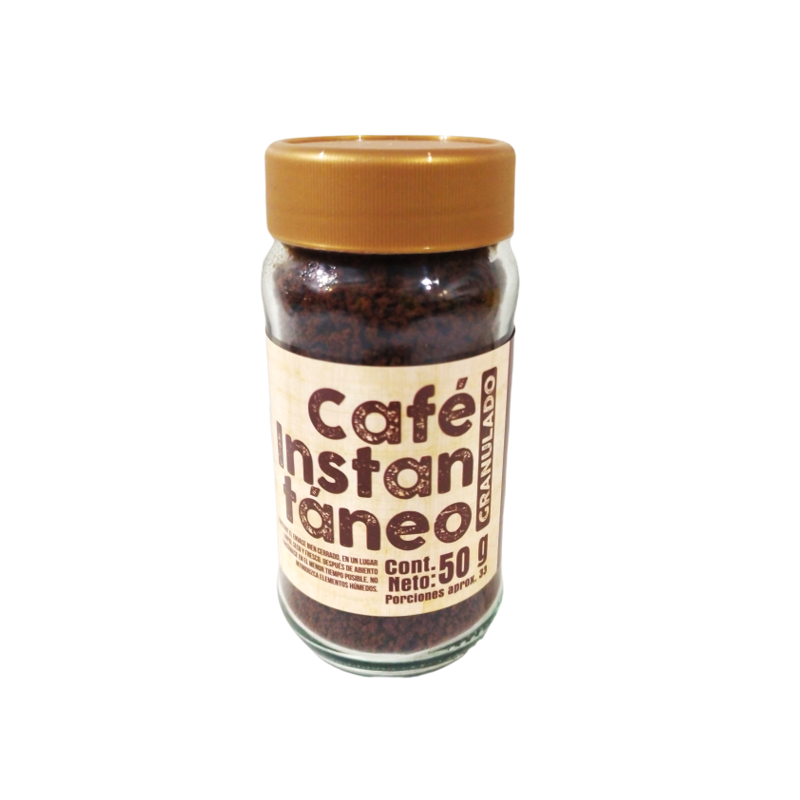 CAFÉ ALMIN INSTANTÁNEO GRANULADO FRASCO x 50 GRAMOS